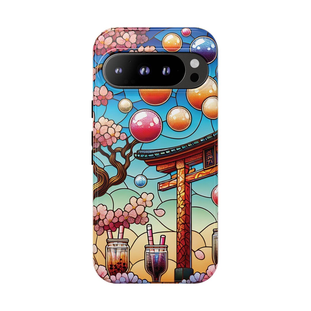 Google Pixie Phone Colorful Cherry Blossom Phone Case, Floral Tech ...