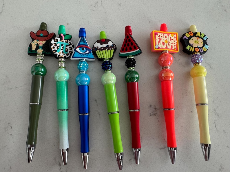 Handmade Pen Bundle Flower Pens Bouquet Crystal Pens Kawaii Pen Set ...