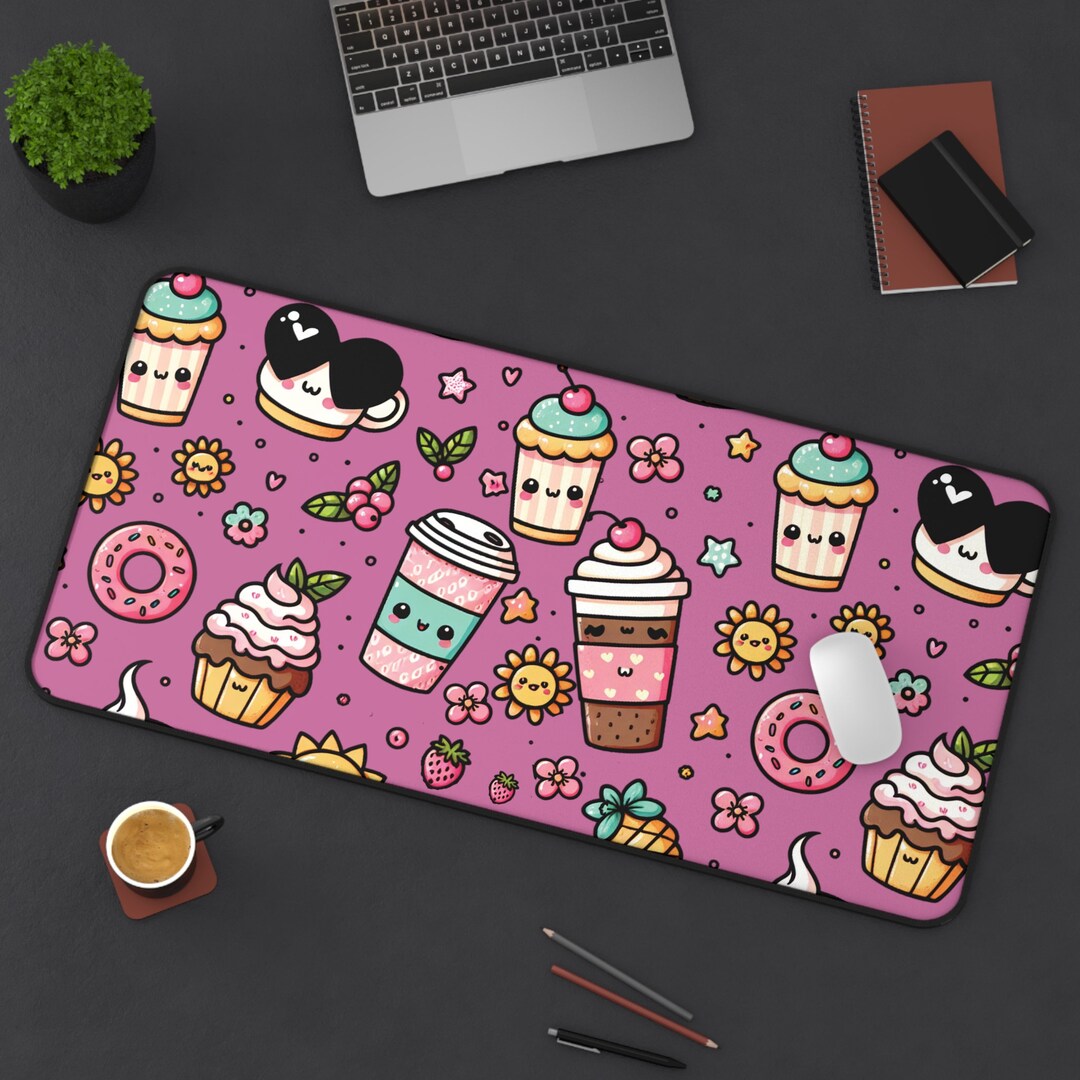 Kawaii Sweets Desk Mat - Cute and Colorful Desk Accessory - Etsy