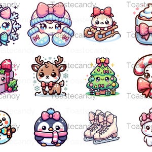 Cute Winter Clipart Bundle - Adorable Snowman Character, Snowflake ...