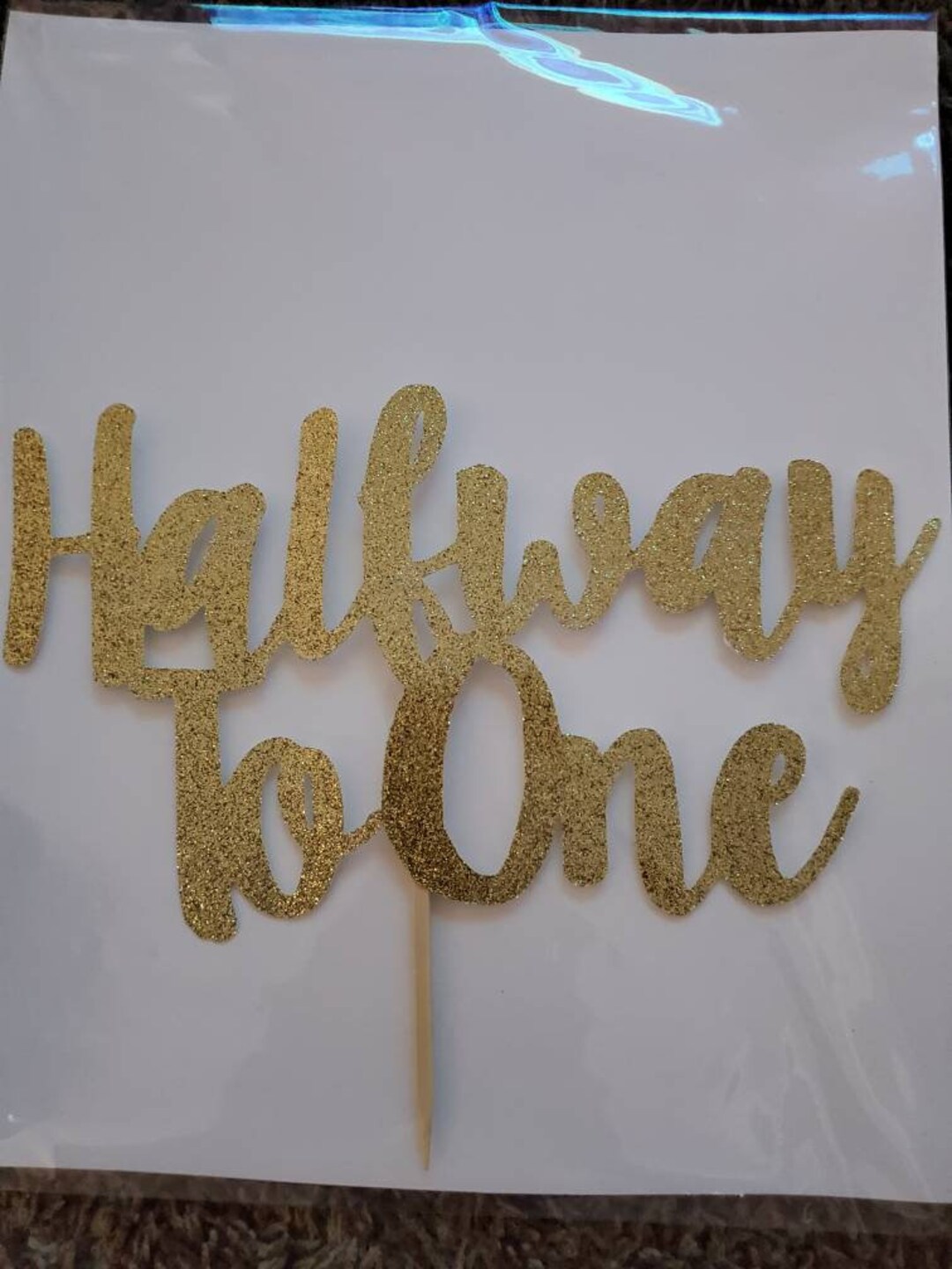 Halfway to One Cake Topper - Etsy