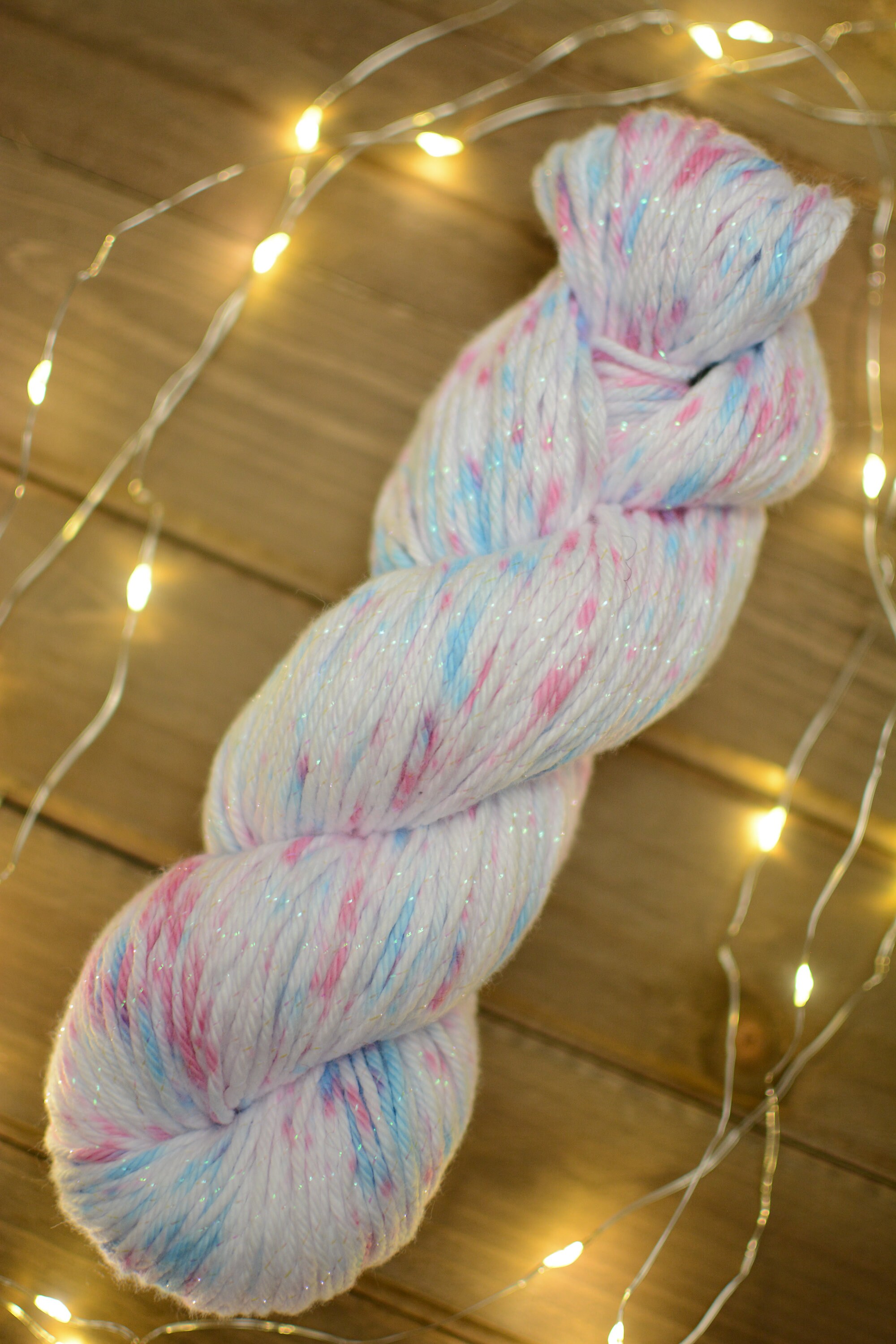 Cotton Candy Hand Dyed Cotton Yarn Indie Hand Painted | Etsy