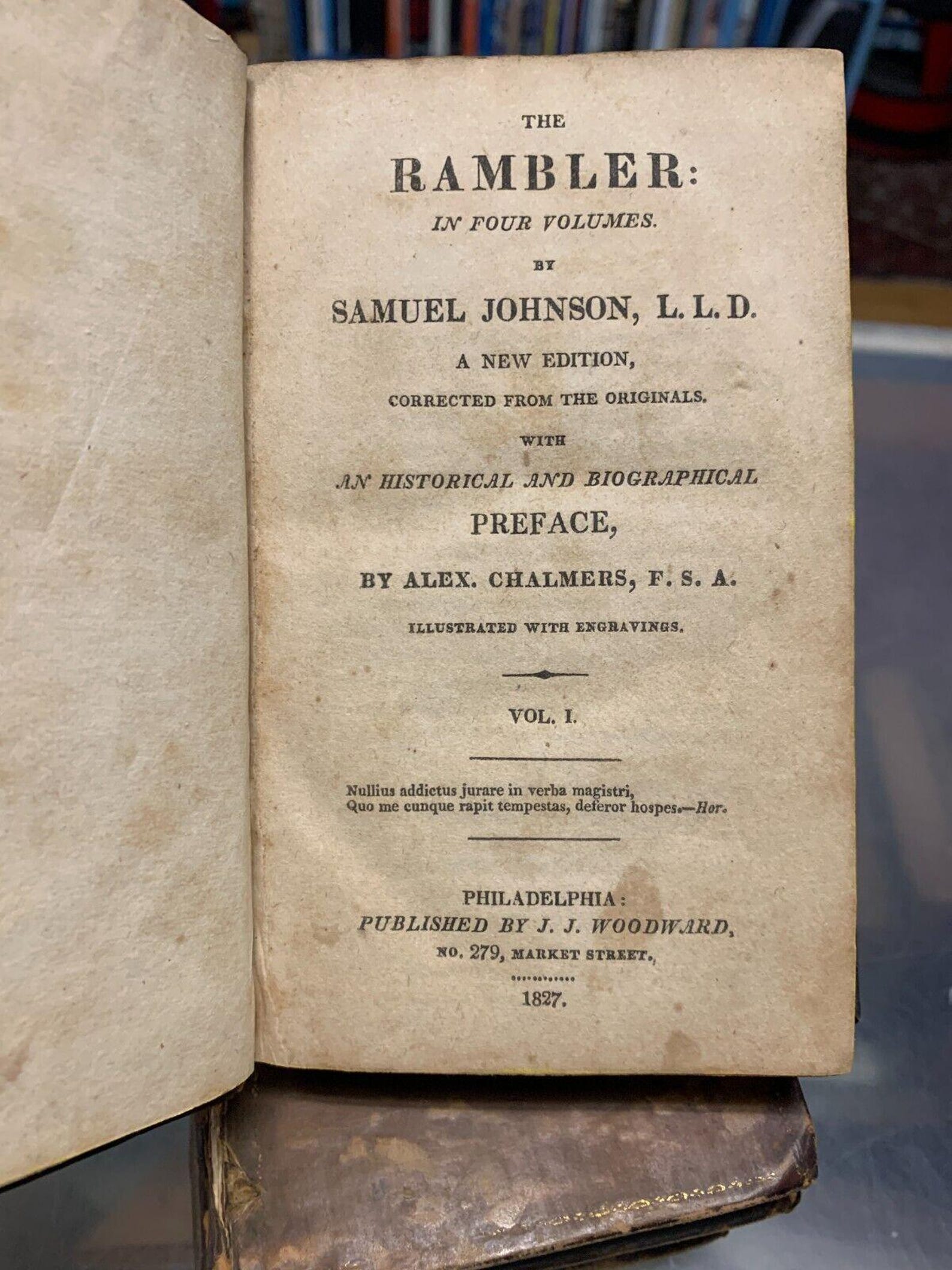 1827 the Rambler, in Four Volumes Samuel Johnson - Leather - Etsy
