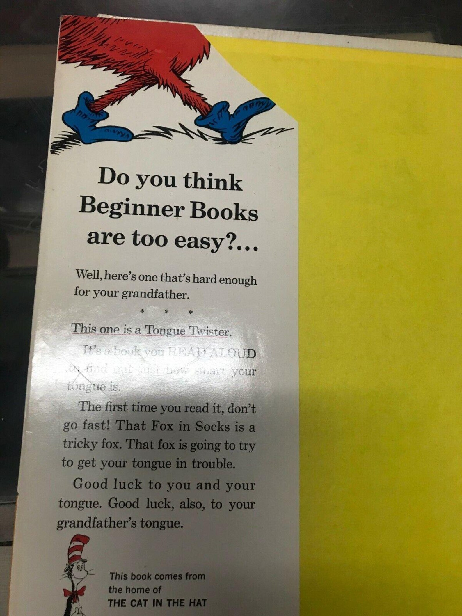 Fox in Socks Dr Seuss 1965 First Edition - Etsy