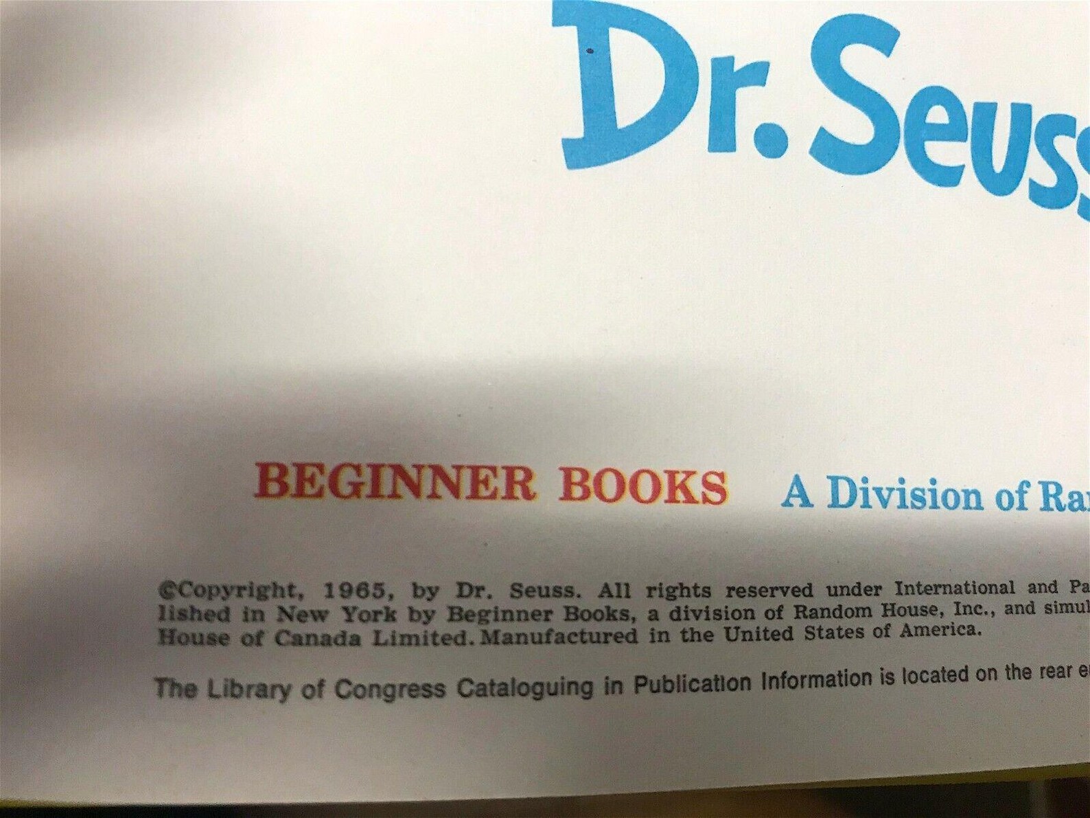 Fox in Socks Dr Seuss 1965 First Edition - Etsy