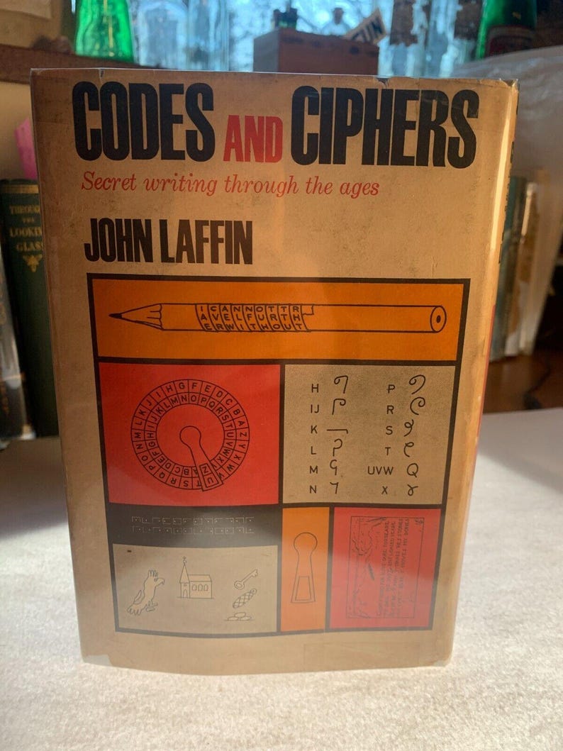 Codes and Ciphers Secret Writing Through the Ages - Laffin, 1964 - Etsy