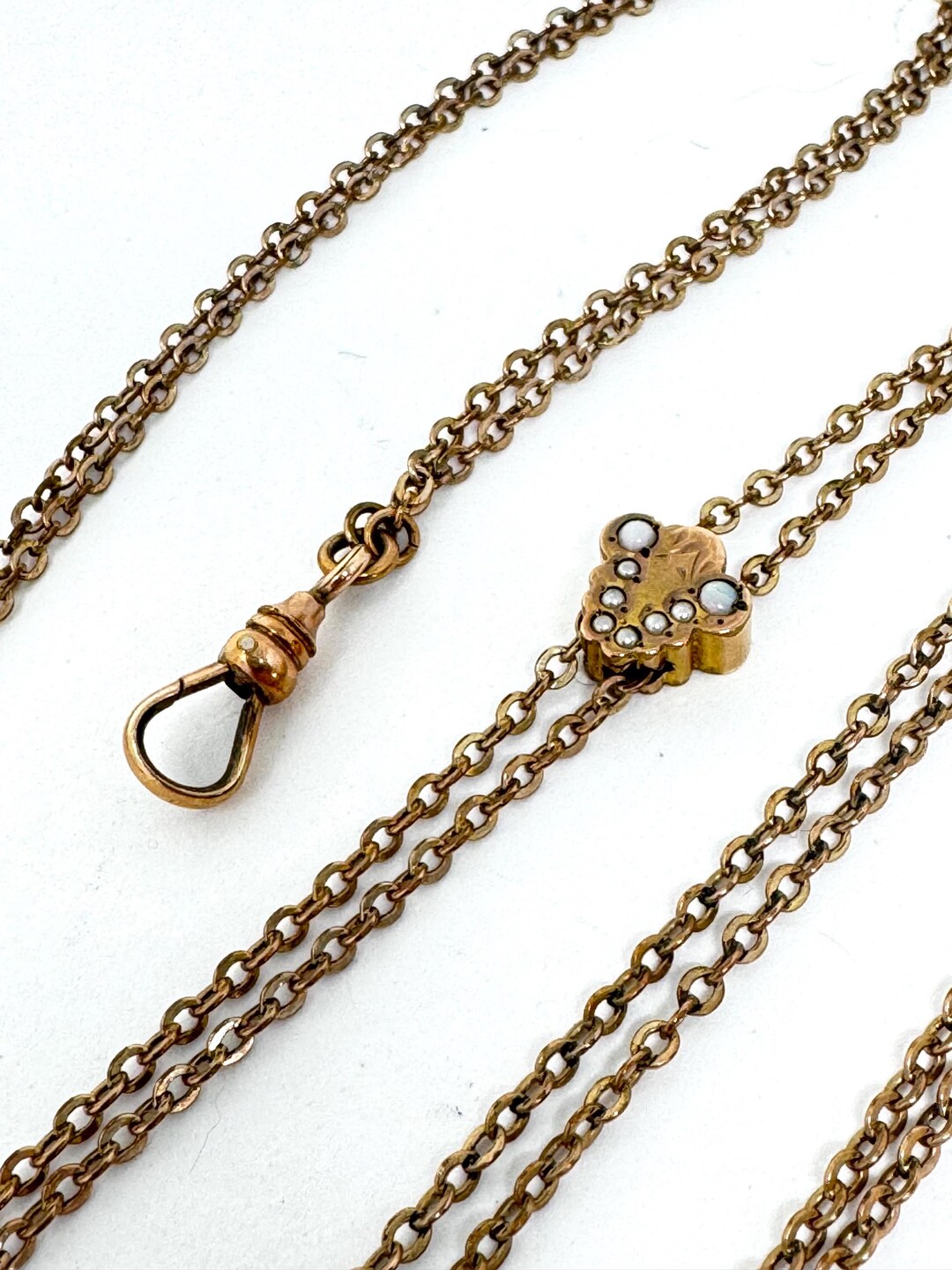 48" Antique Victorian Gold-filled Guard Chain for Ring-top Pens and ...