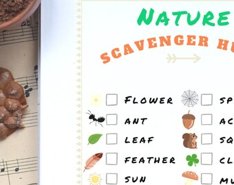 Nature Scavenger Hunt, Backyard, Outdoor, Hiking, Learning, Kids ...