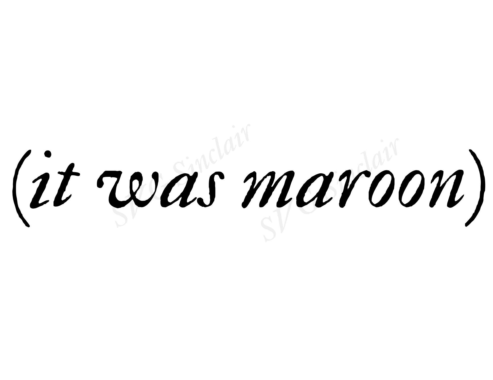 Maroon TS PNG & SVG Files - Etsy