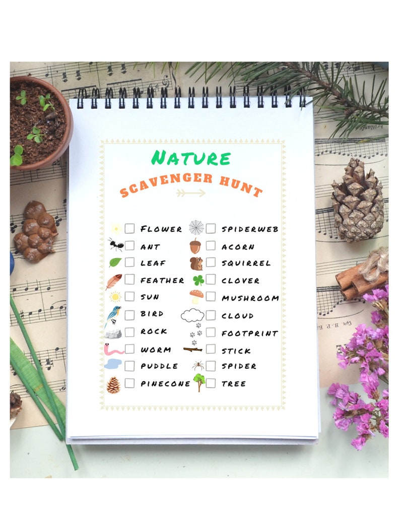 Nature Scavenger Hunt Printable File - Etsy