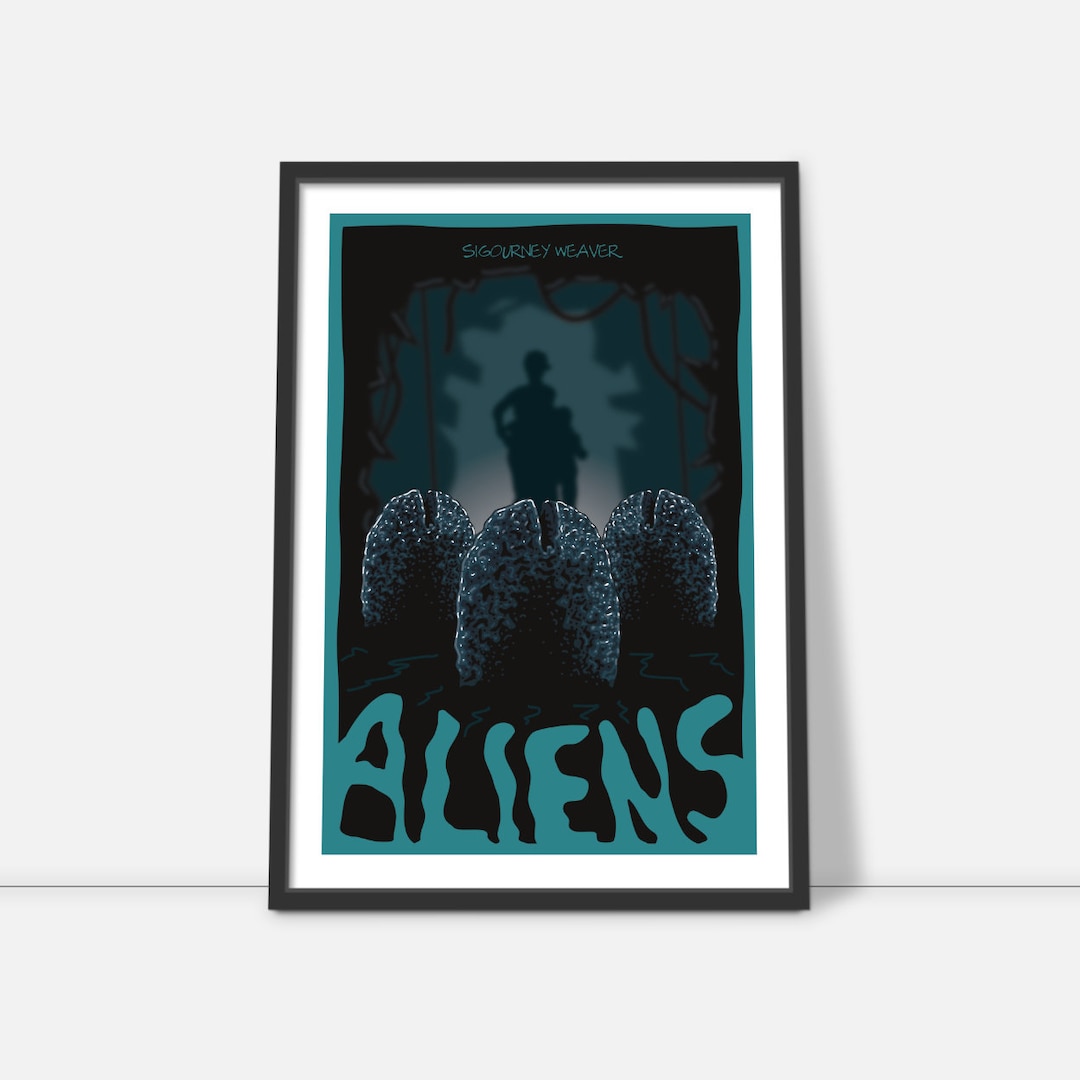 Aliens Alternative Movie Poster Alien Egg Art Original Artwork Hand ...
