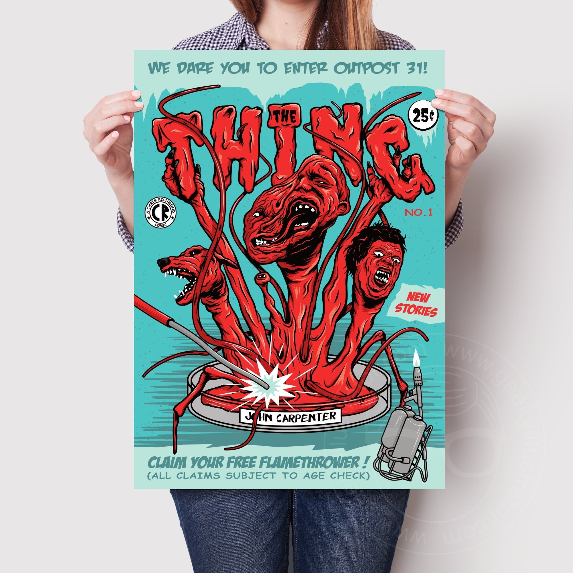 The Thing Retro Movie Poster - Etsy UK