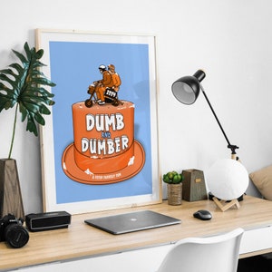 Dumb and Dumber Minimalist Illustrated Film Poster Print Available in 3 ...