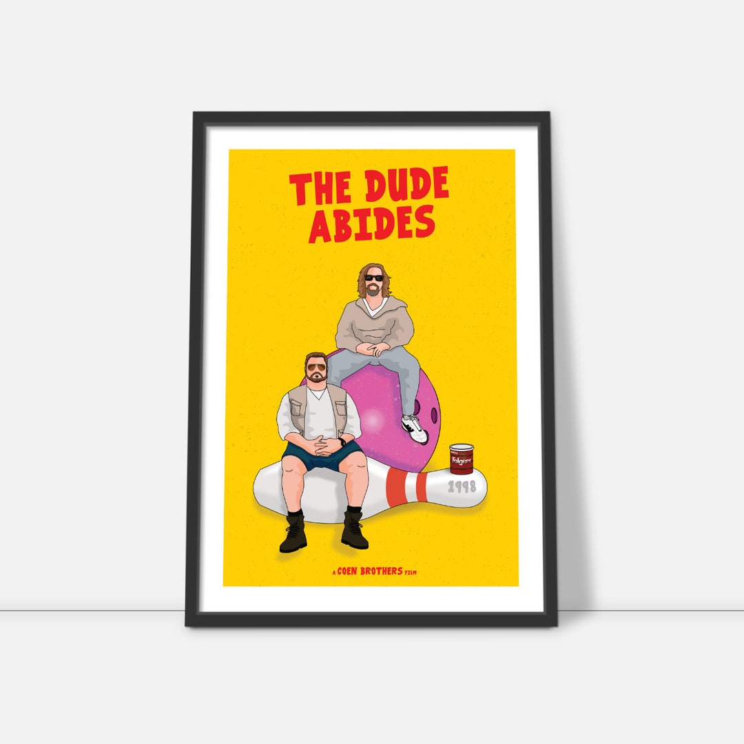 The Big Lebowski Film Poster Etsy