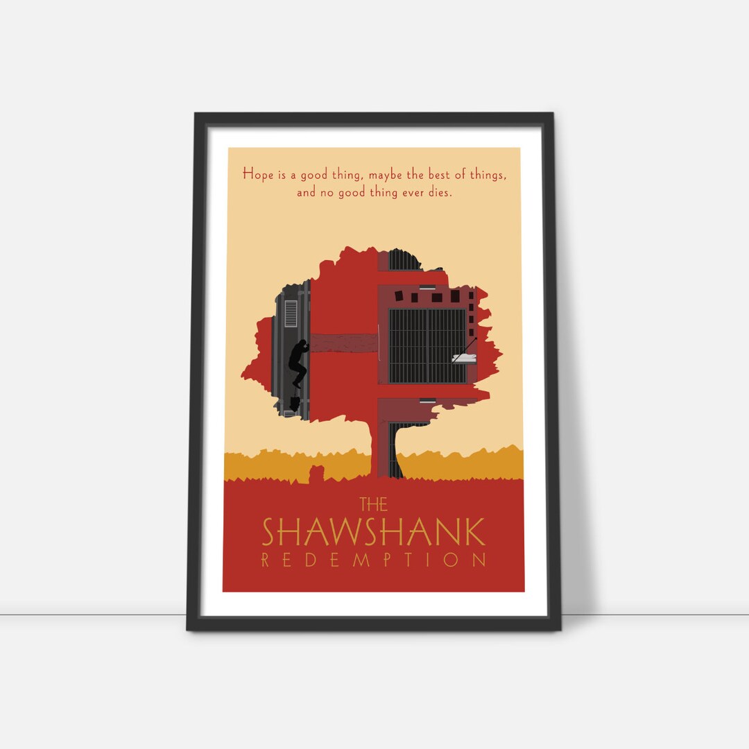 The Shawshank Redemption - Film Poster, Movie Print, Minimalist Movie ...