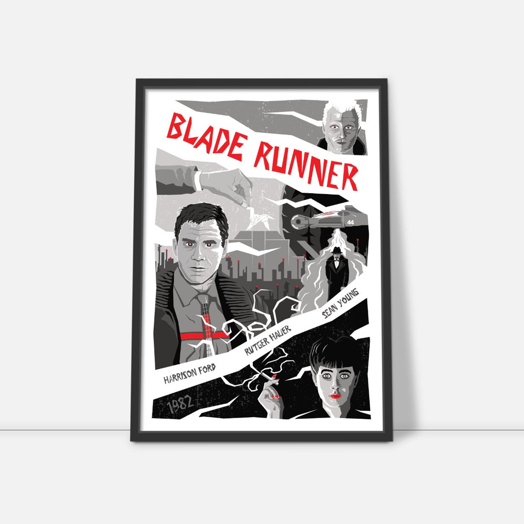 Blade Runner Movie Poster - Minimalist Print, Wall Art, Retro Print ...