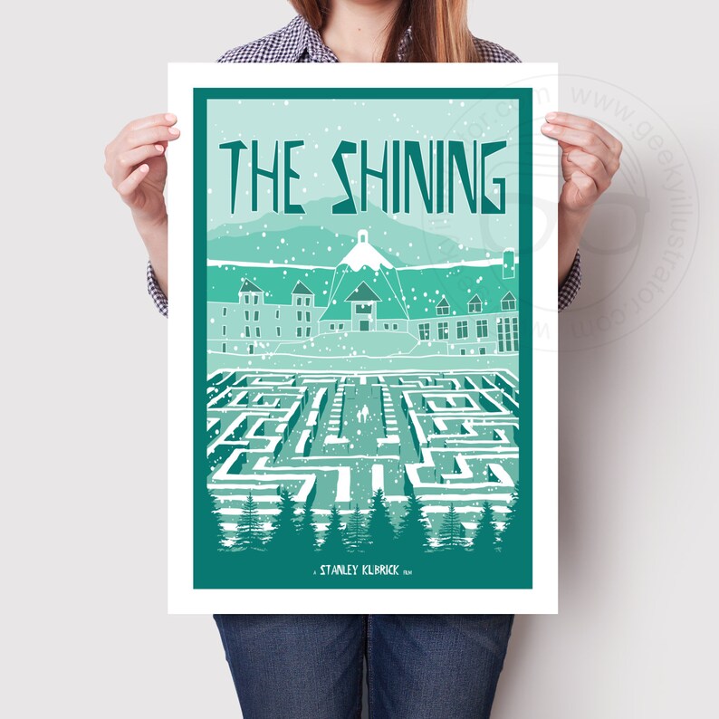 The Shining Overlook Hotel Stephen King Print Movie Art Etsy