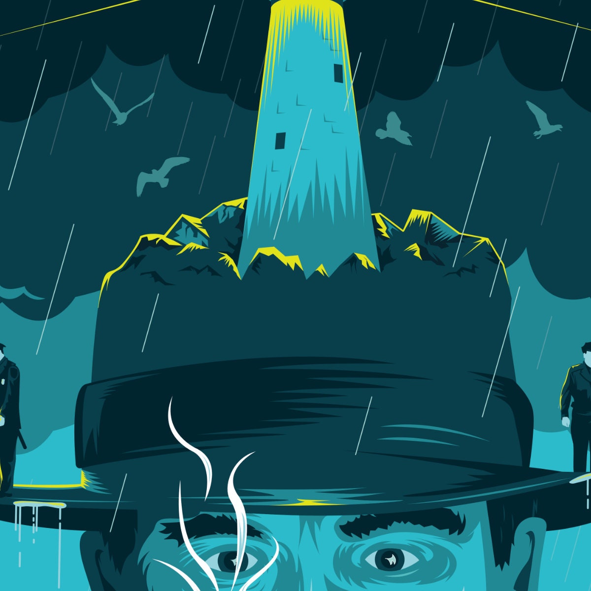 Shutter Island Movie Print - Illustrated Film Poster - Original Artwork ...