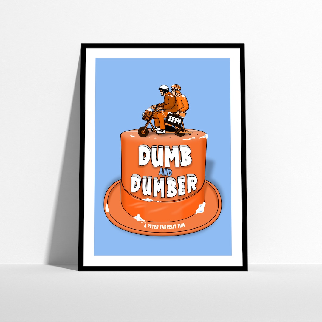 Dumb and Dumber Minimalist Illustrated Film Poster Print Available in 3 ...