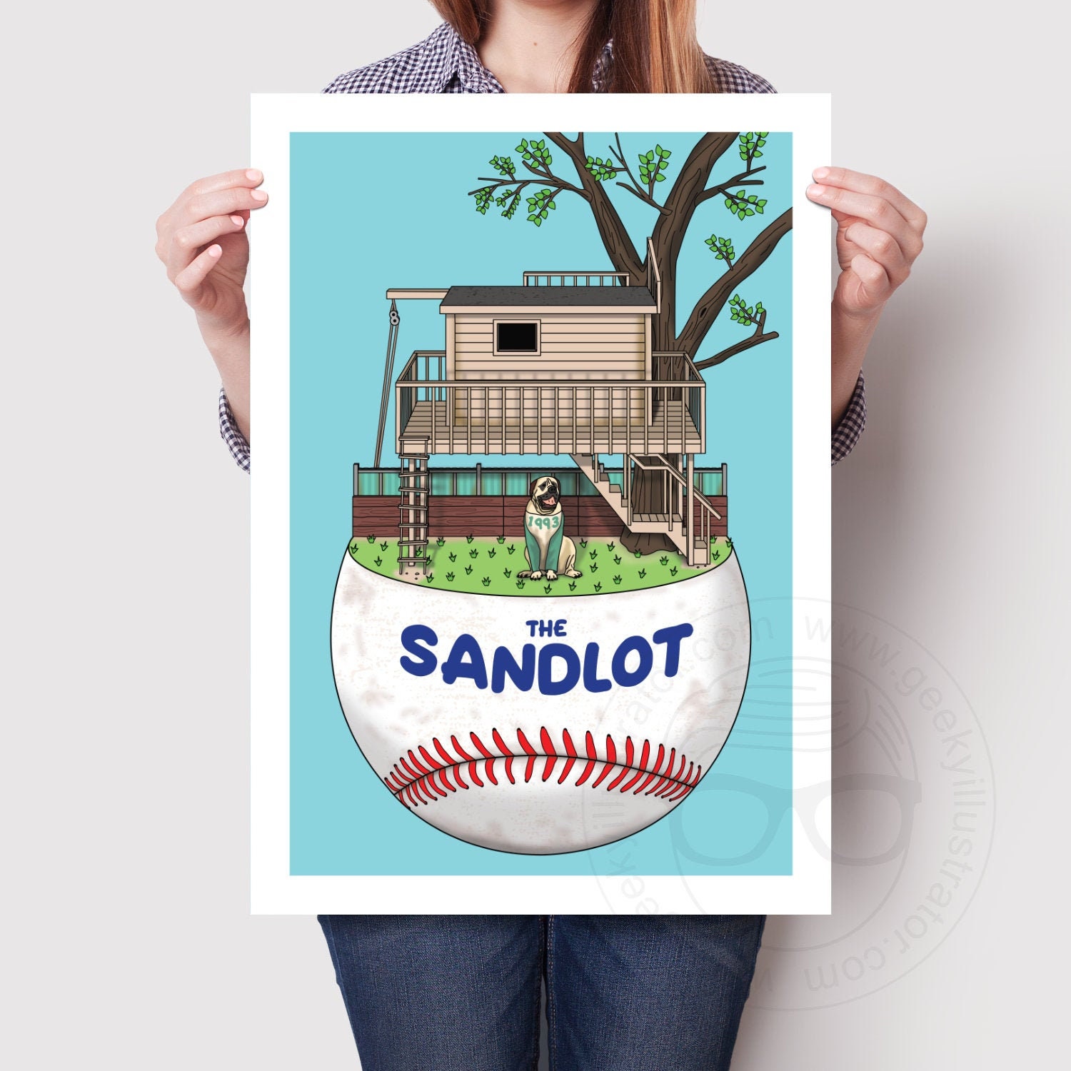 The Sandlot - Film Poster, Retro Wall Art, Minimalist Movie Print ...