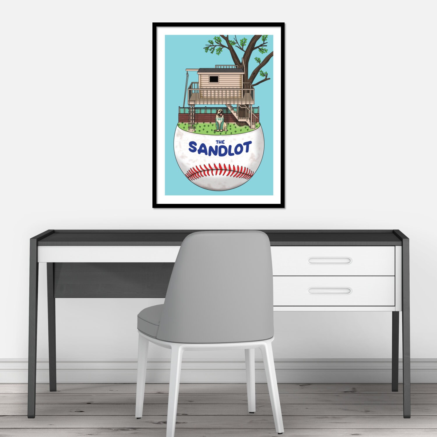 The Sandlot - Film Poster, Retro Wall Art, Minimalist Movie Print ...