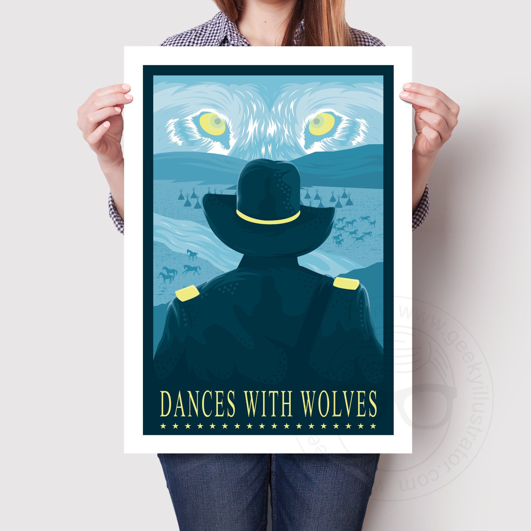 Dances With Wolves movie poster movie print movie art | Etsy