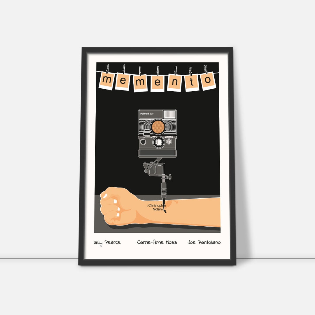 Memento Movie Poster, Film Poster, Minimalist Movie Print, Christopher ...
