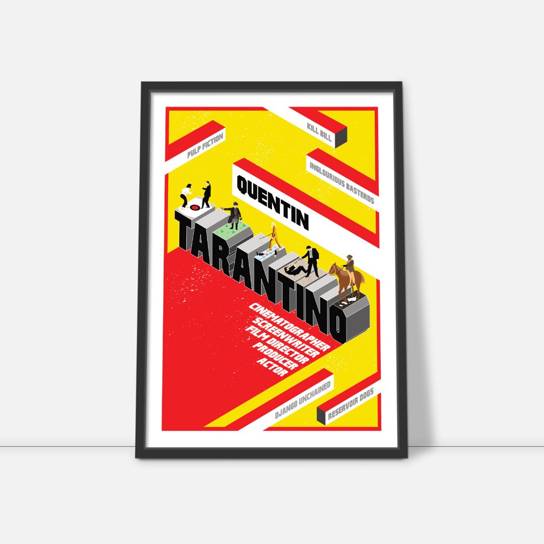 Quentin Tarantino Minimalist Movie Poster – Unique Film Art Print - Etsy