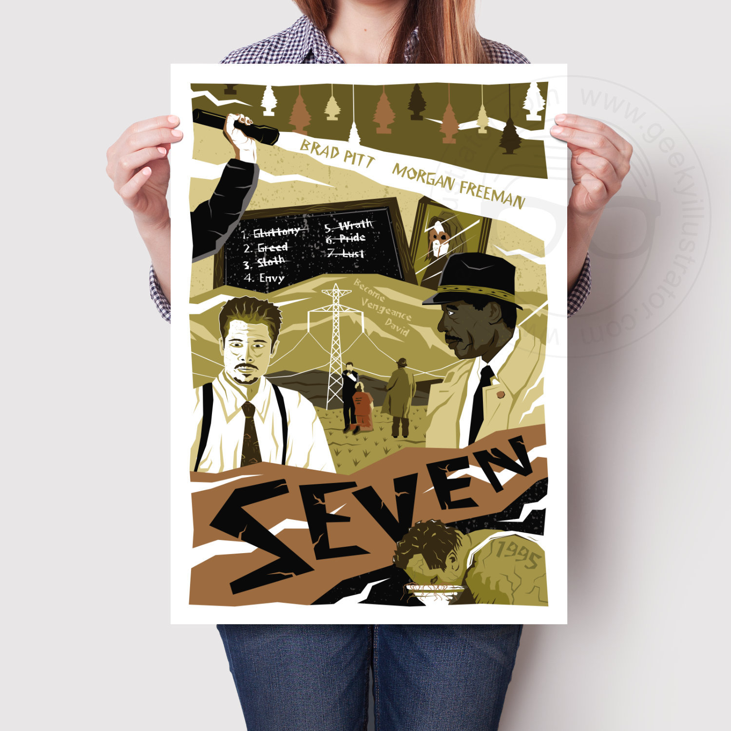 Brad Pitt Seven Poster