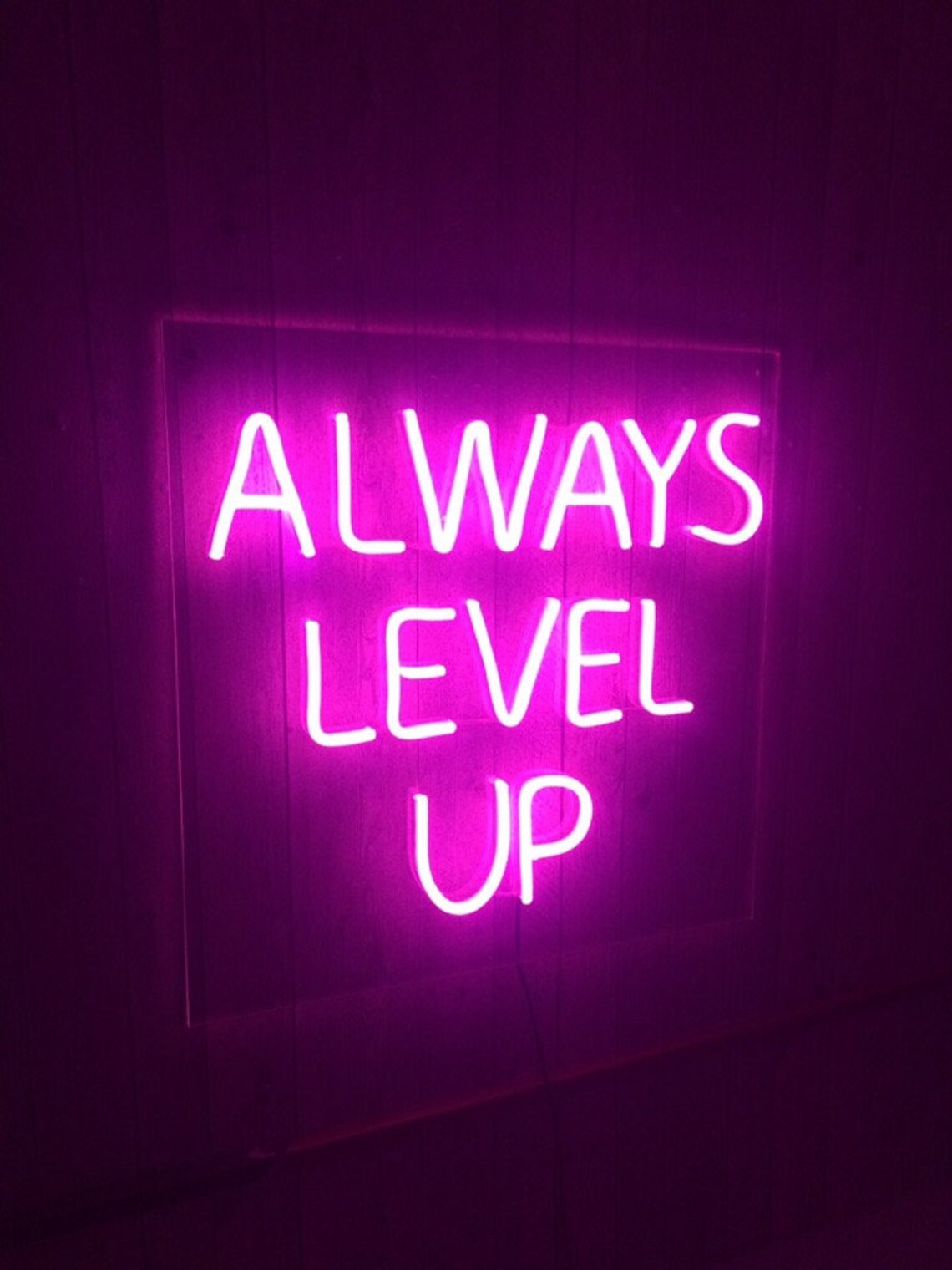 Always Level Up Neon Sign Positive Neon Sign Custom Neon | Etsy