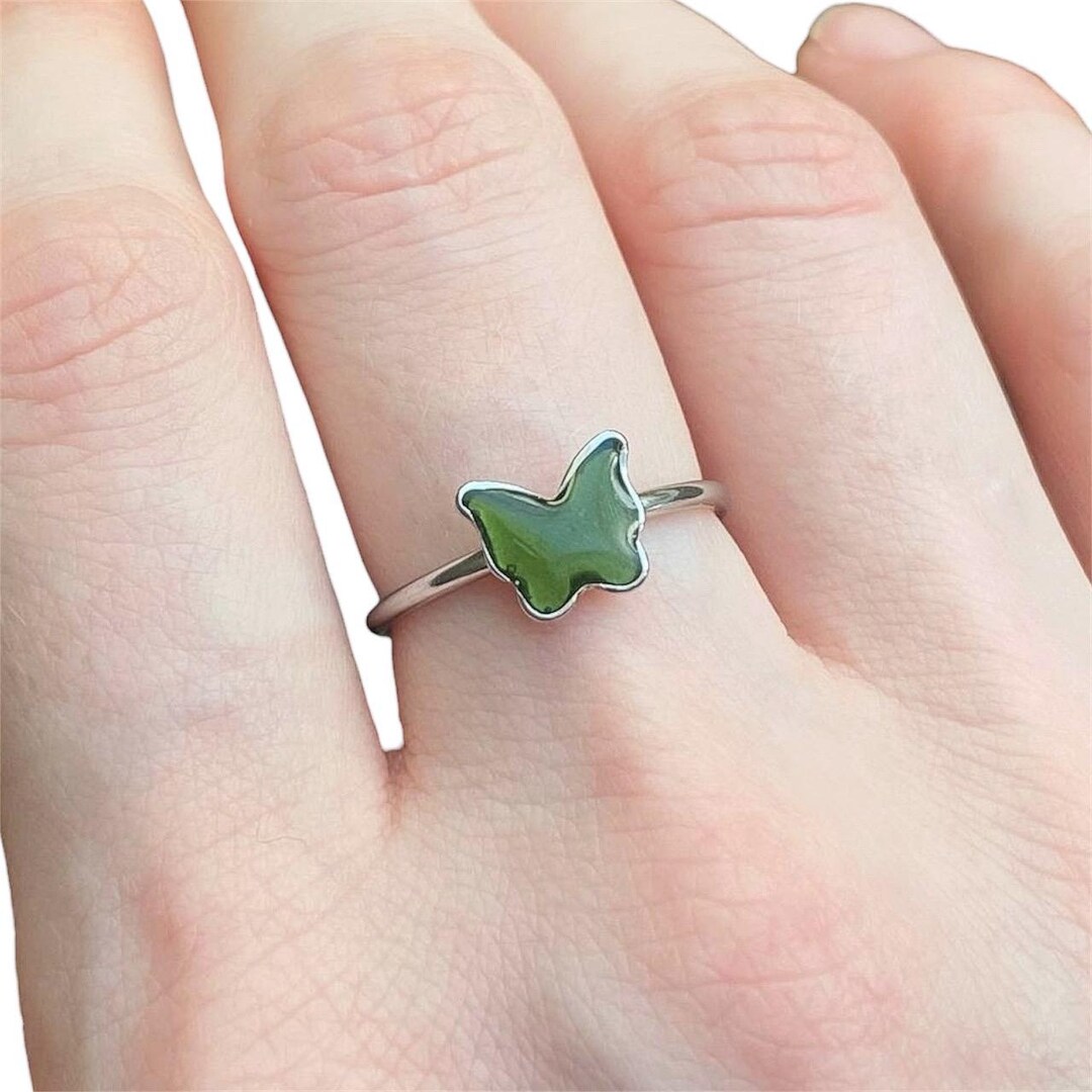 Vintage Inspired Stainless Steel Fairycore Butterfly Ring - Etsy