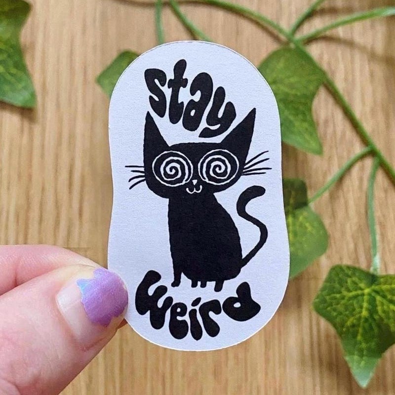 Funny Artsy Sticker - Etsy UK