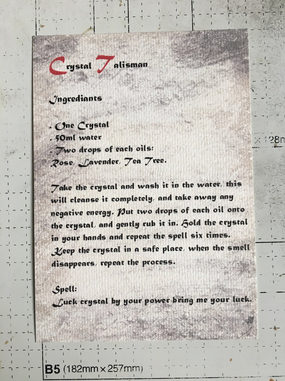 Crystal Talisman Spell Digital Download Illustration - Etsy
