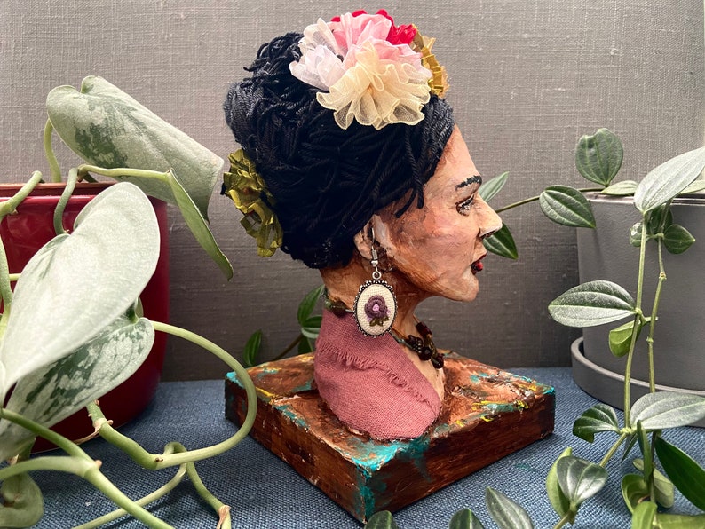 Buste de Frida Art Object Objet dart décoratif Buste - Etsy France