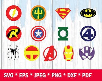 Superhero logo | Etsy