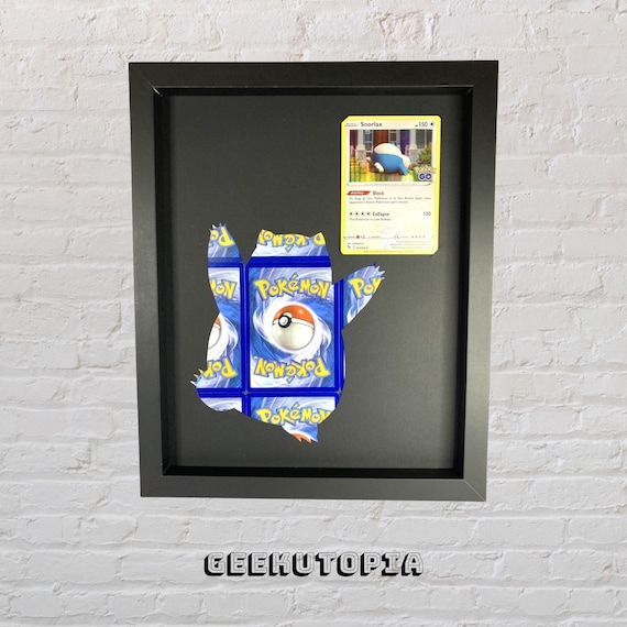 Snorlax Holo Pokémon Art in Frame Hand Cut Silhouette With - Etsy