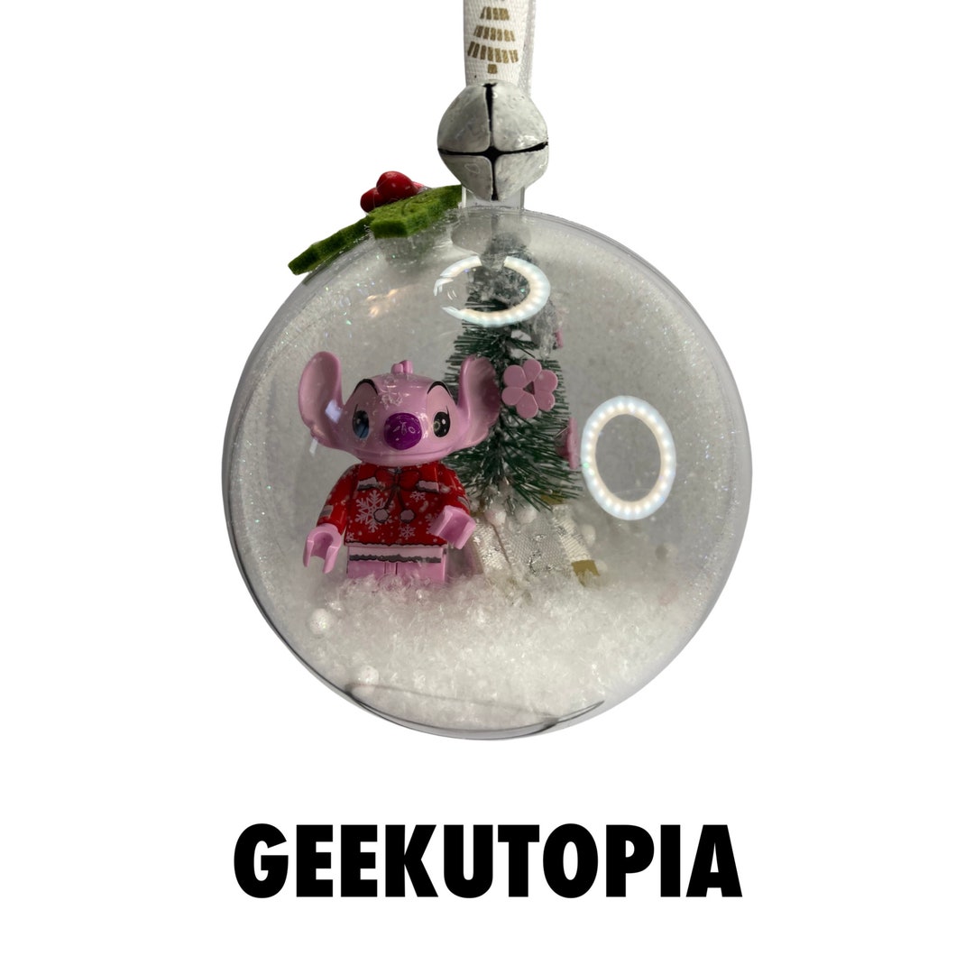 Angel Inspired Christmas Mini Figure Bauble, Stitch, Gift, Ornament - Etsy