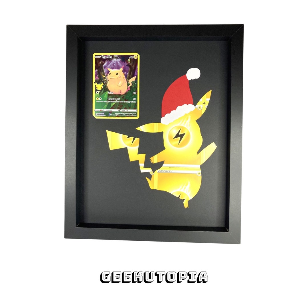 Pikachu Card Frame, Genuine Pokémon Card, Pokémon, Gift, Christmas ...