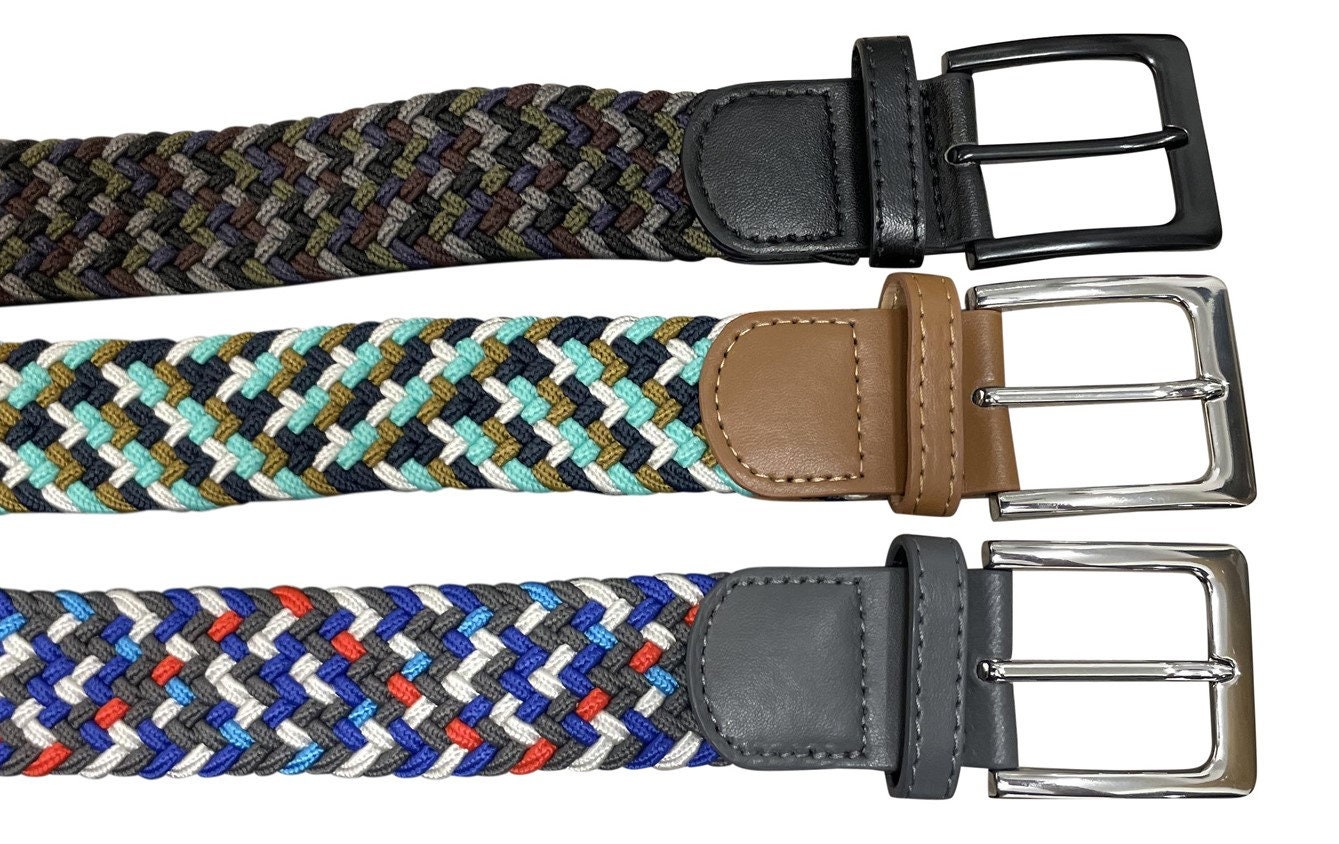 Stretchy Belts, Elastic Belt for Men or Women, 1.25 Wide, Choice of ...