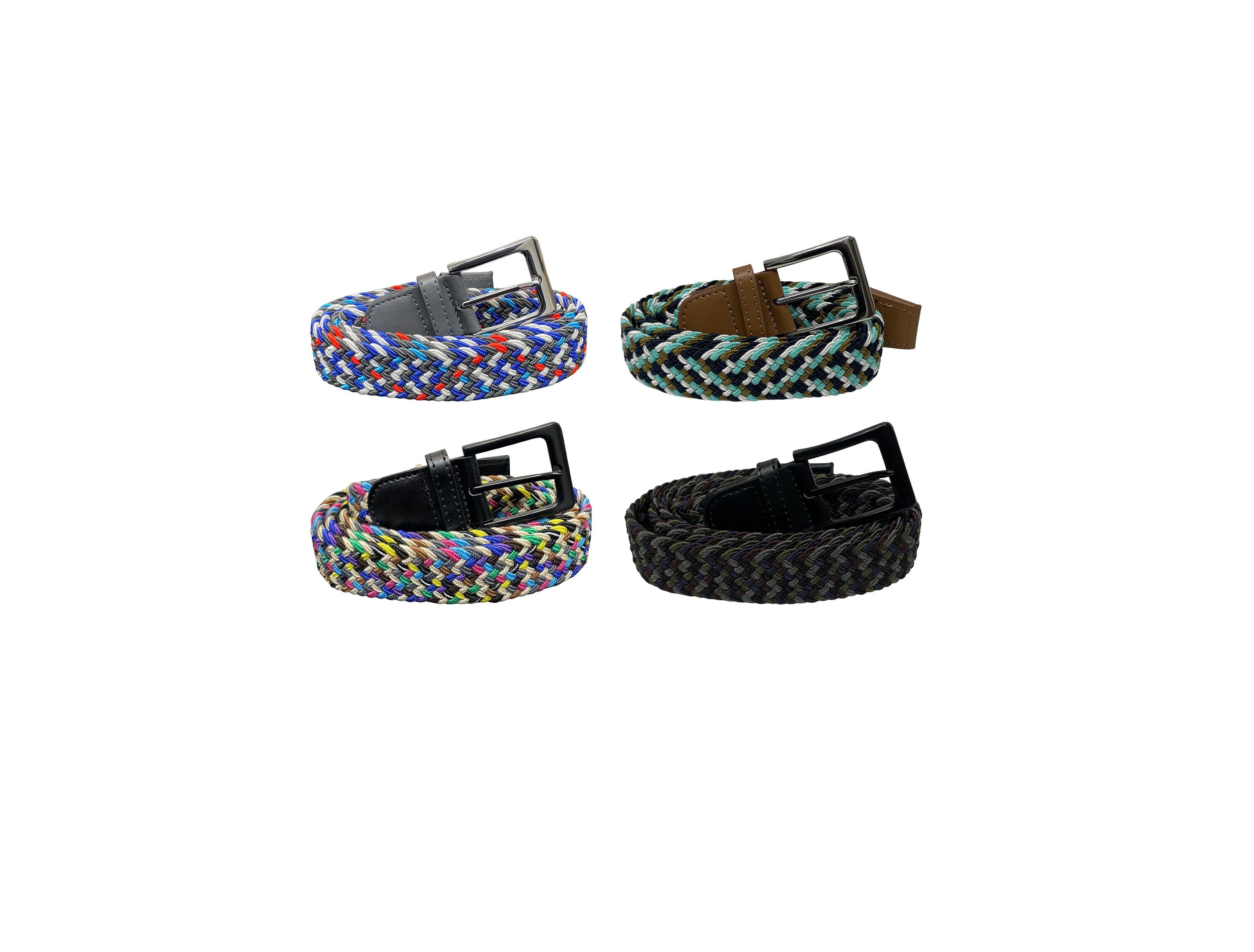 Stretchy Belts, Elastic Belt for Men or Women, 1.25 Wide, Choice of ...