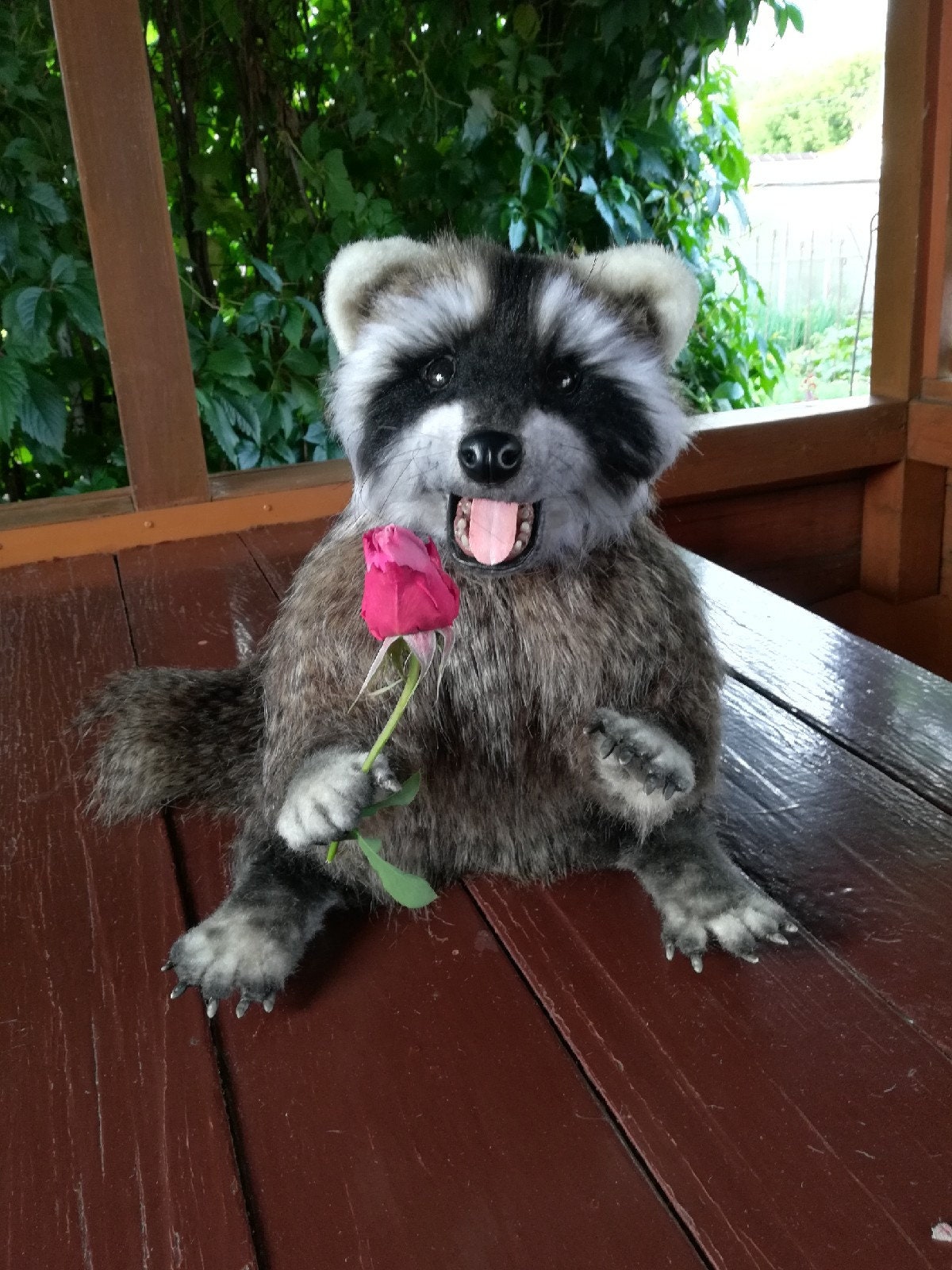 Realistic soft & plush toy: Stuffed raccoon. FOR ORDER. | Etsy