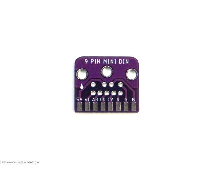 9-pin Mini DIN AV Connector Breakout PCB - Etsy