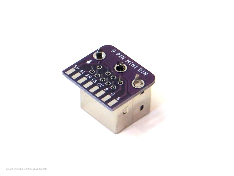 9-pin Mini DIN AV Connector Breakout PCB - Etsy