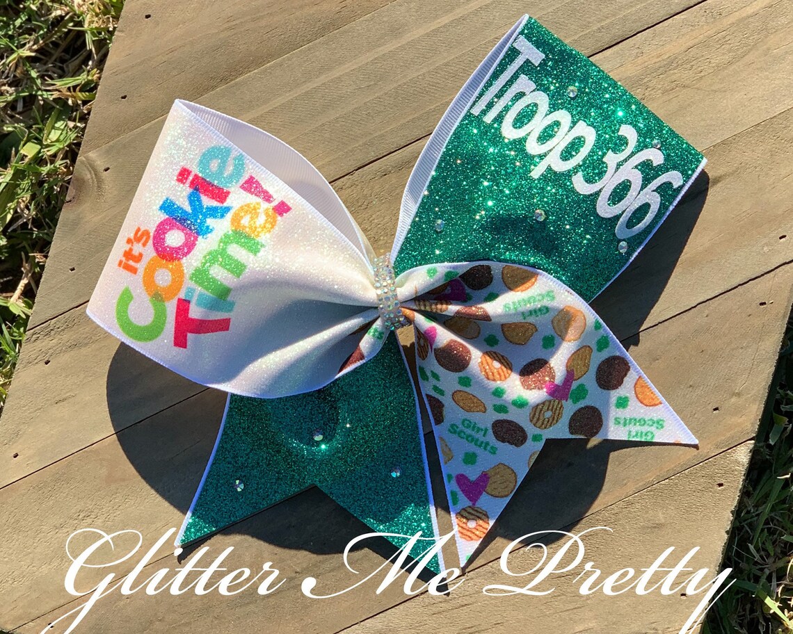 Girl Scout Cheer Bow Custom Personalized Girl Scout Cookie | Etsy