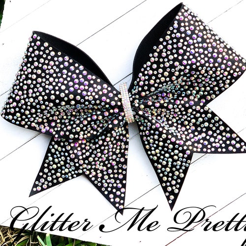 Customized Rhinestone Cheer Bow - Etsy