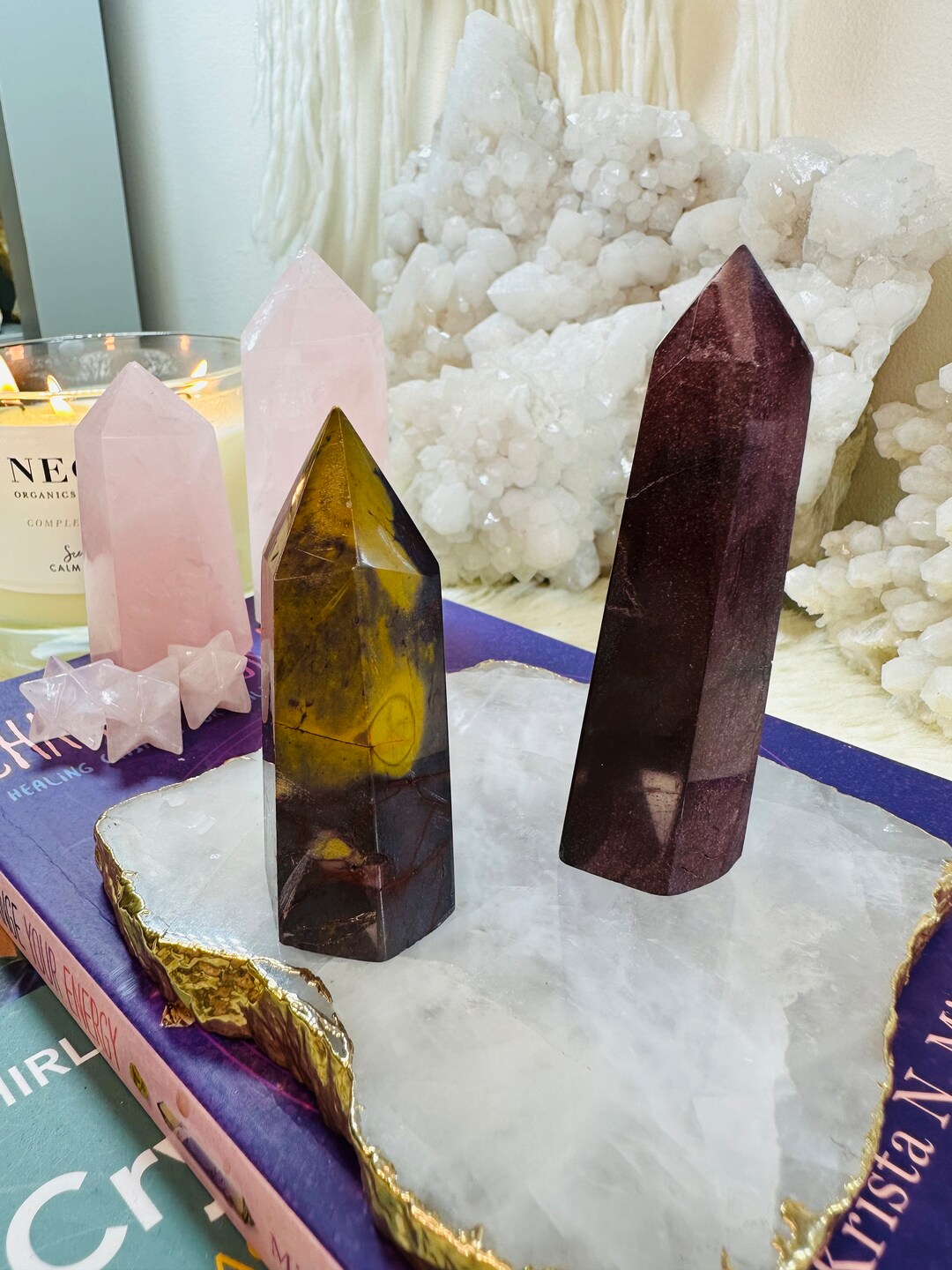Mookaite Crystal Point, Mookaite Tower, Crystal Healing, Natural ...