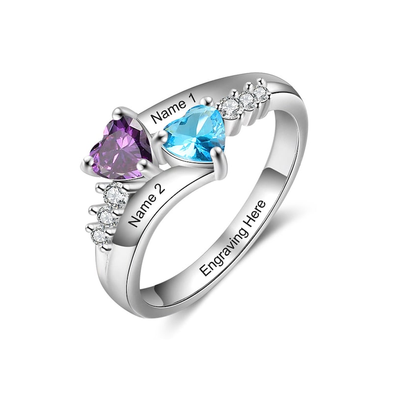 Birthstone Ring - Etsy
