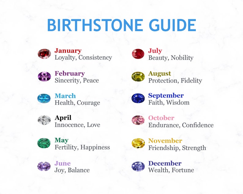 Moon Pendant Necklace Personalized With 6 Birthstones and 1 - Etsy