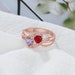 Rose Gold Promise Ring for Her Personalized Engravings - Etsy