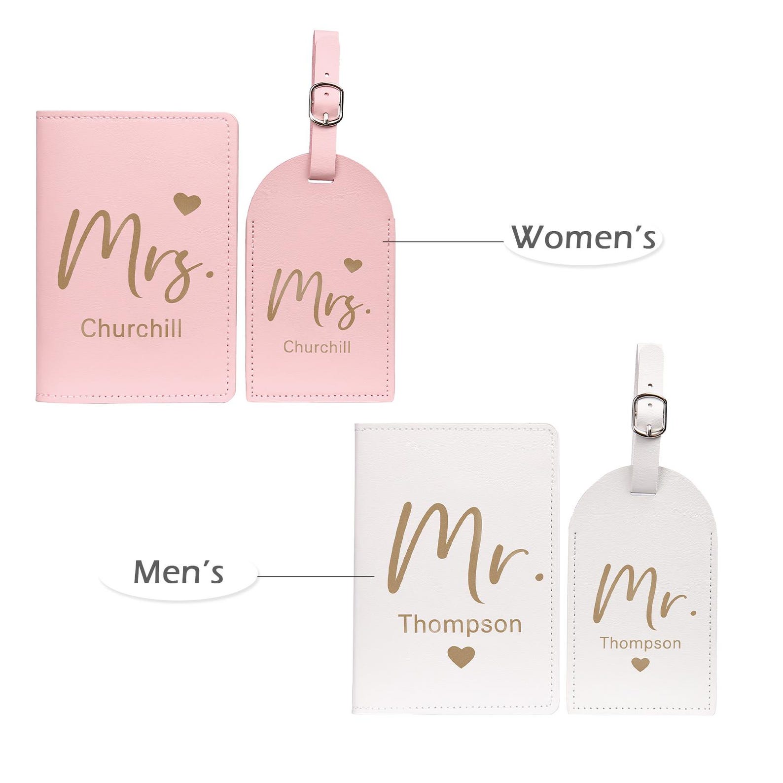 Personalized Luggage Tags, Custom Luggage Tag for Married Couples ...